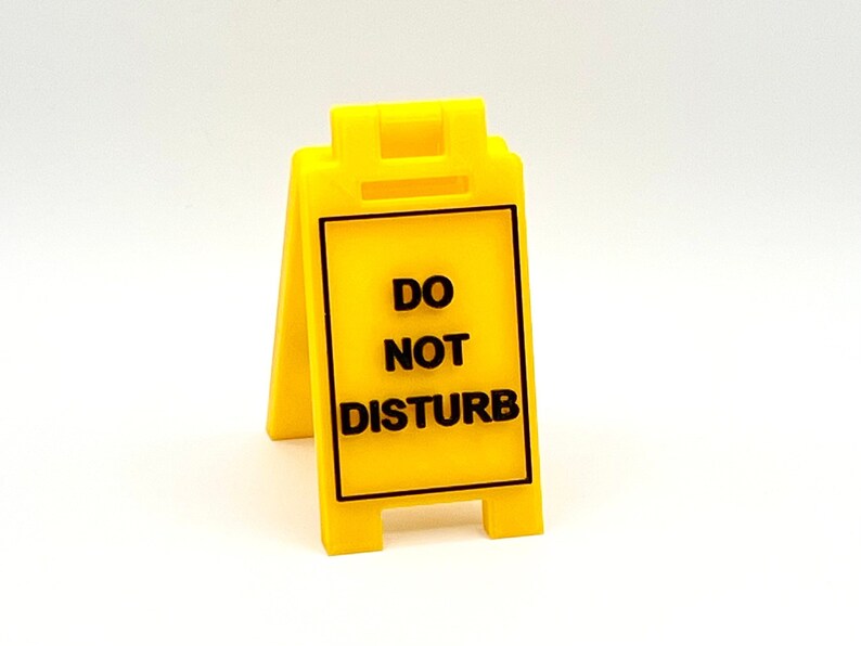 DO NOT DISTURB Mini Floor Sign Custom Colors 3D Printed - Etsy