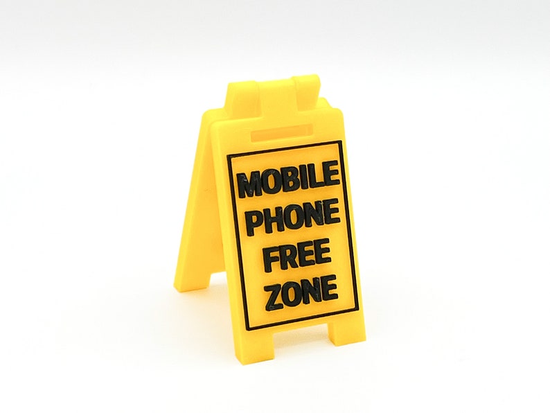 Mobile Phone Free Zone Mini Floor Sign Customized Colors - Etsy