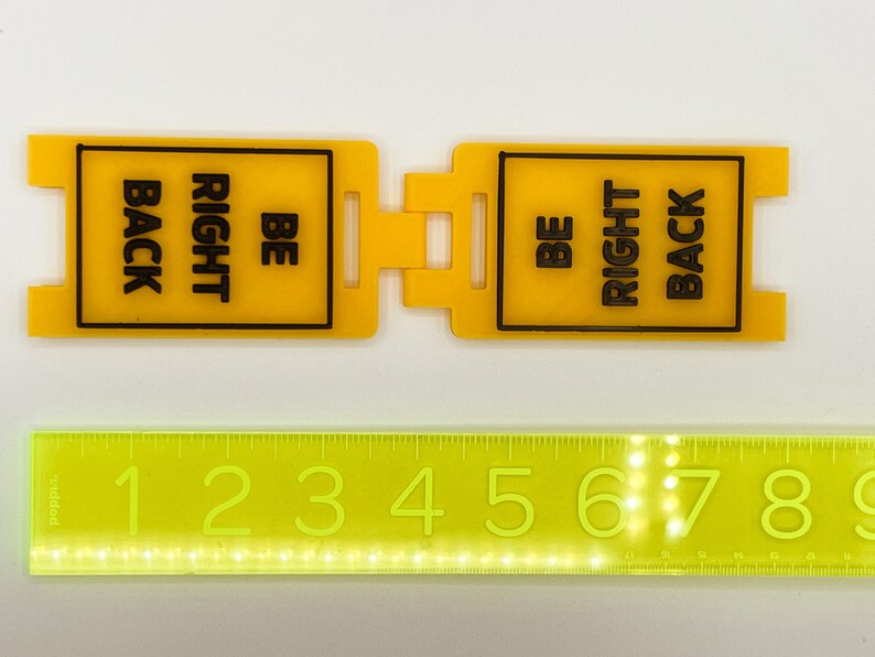 BE RIGHT BACK Mini Floor Sign Custom Colors 3D Printed - Etsy