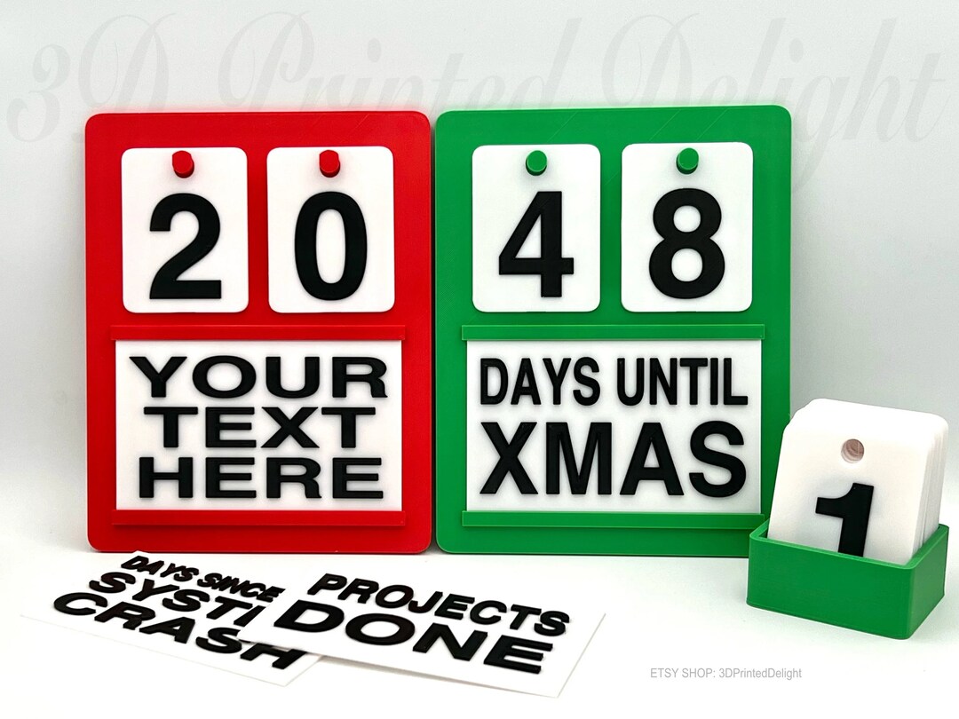 Custom Countdown Board Personalized Year-round Holiday and Event ...