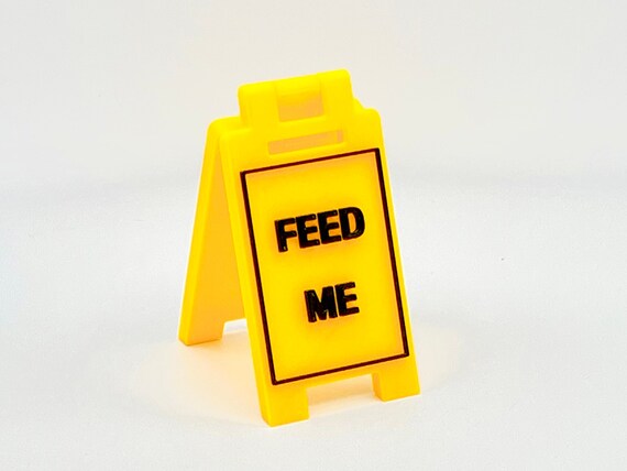 FEED ME Mini Floor Sign Custom Colors 3D Printed - Etsy