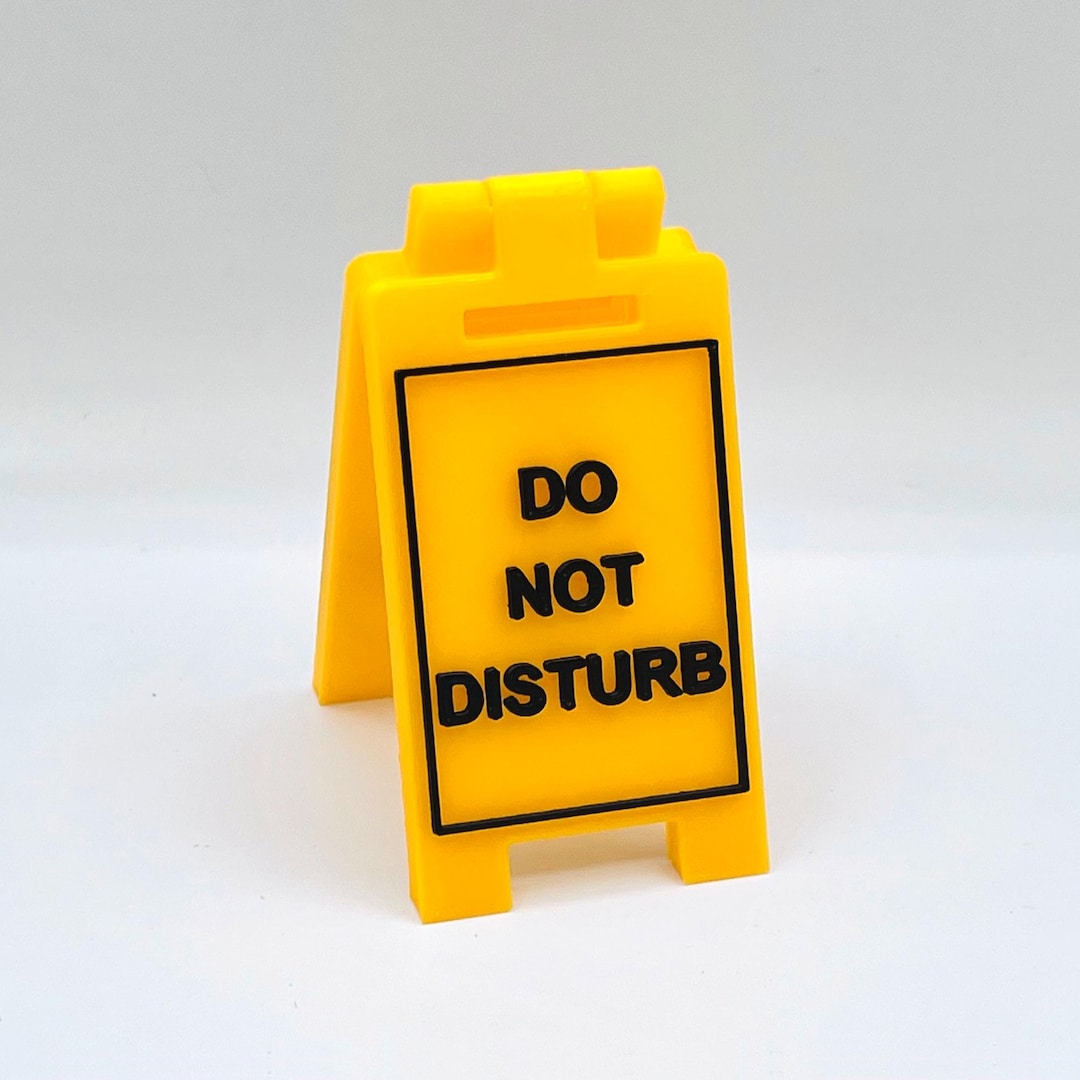DO NOT DISTURB - Mini Floor Sign - Custom Colors - 3D Printed - Etsy