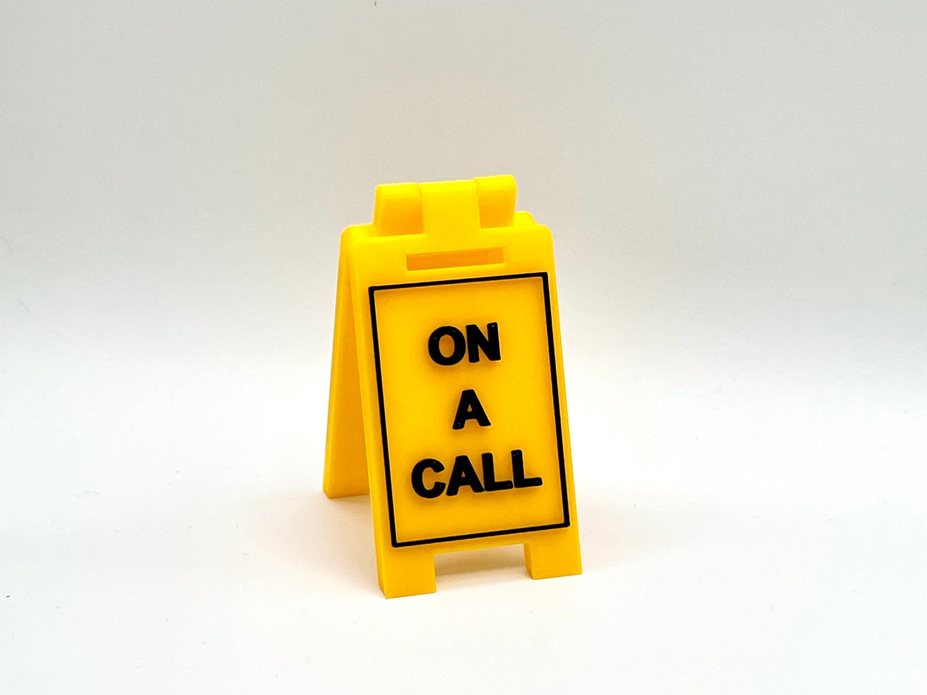 ON A CALL Mini Floor Sign Custom Colors 3D Printed - Etsy