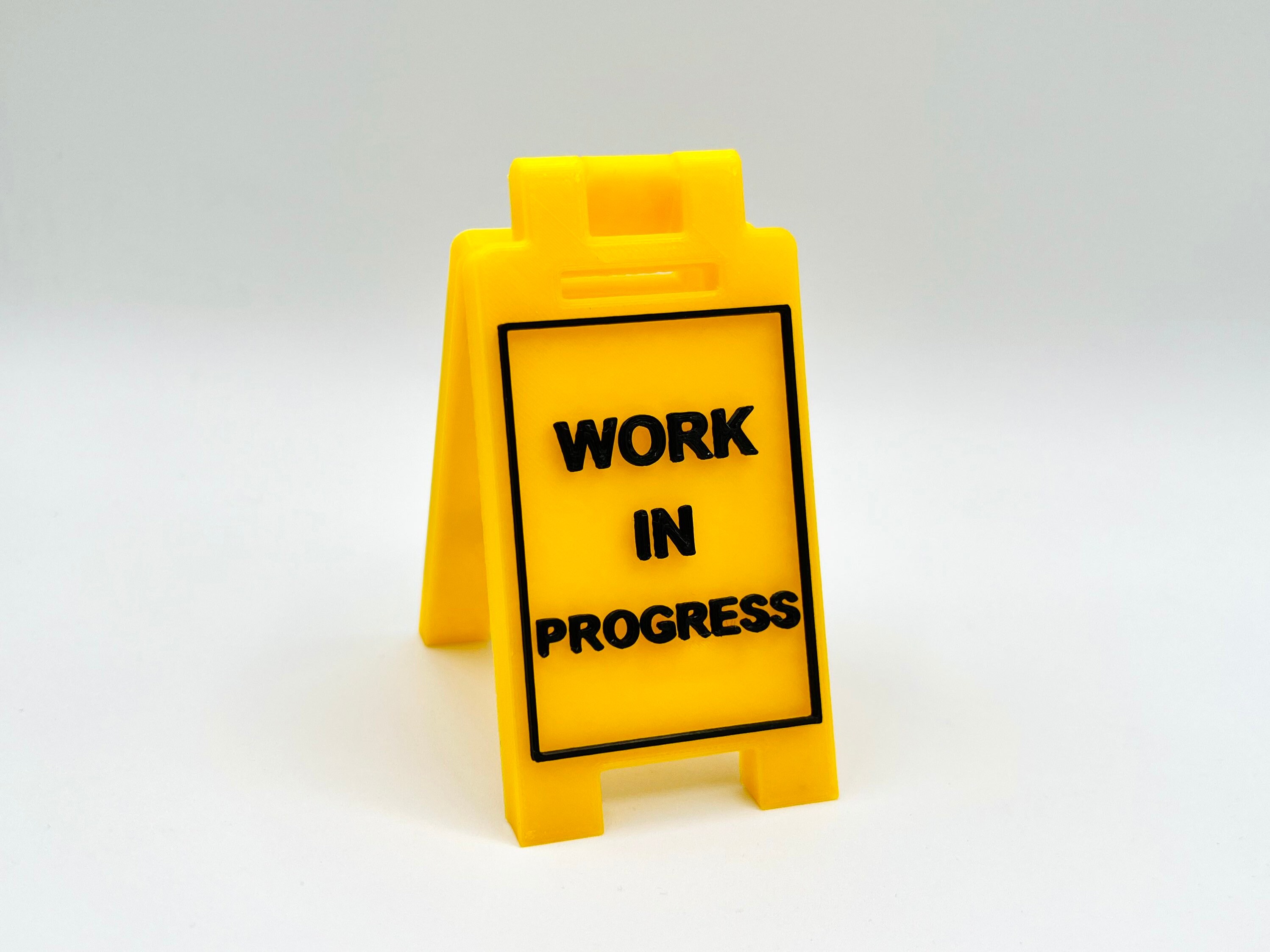 WORK IN PROGRESS Mini Floor Sign Custom Colors 3D - Etsy