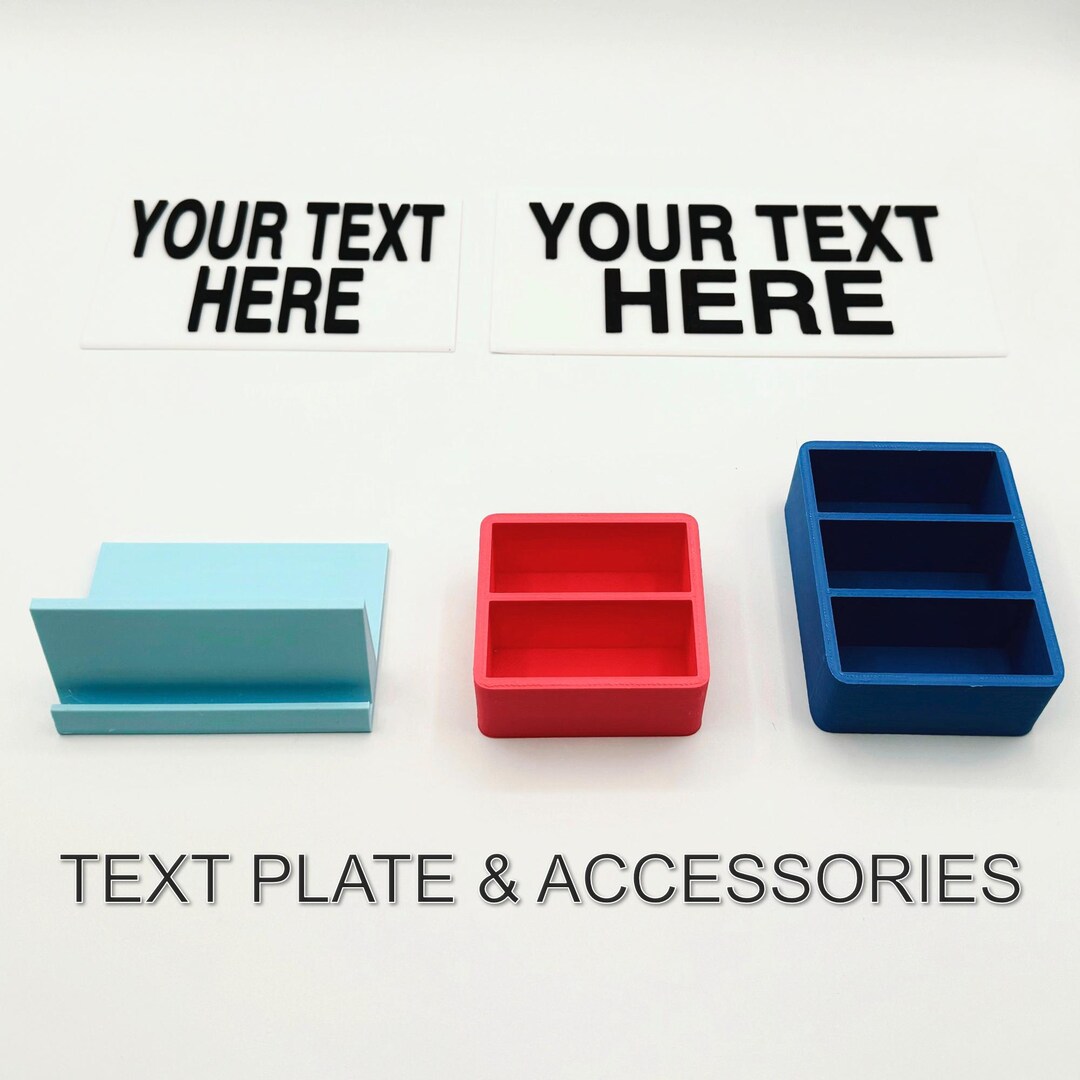 Custom Text Plate and Accessories for Countdown Board - 3D Printed - Etsy