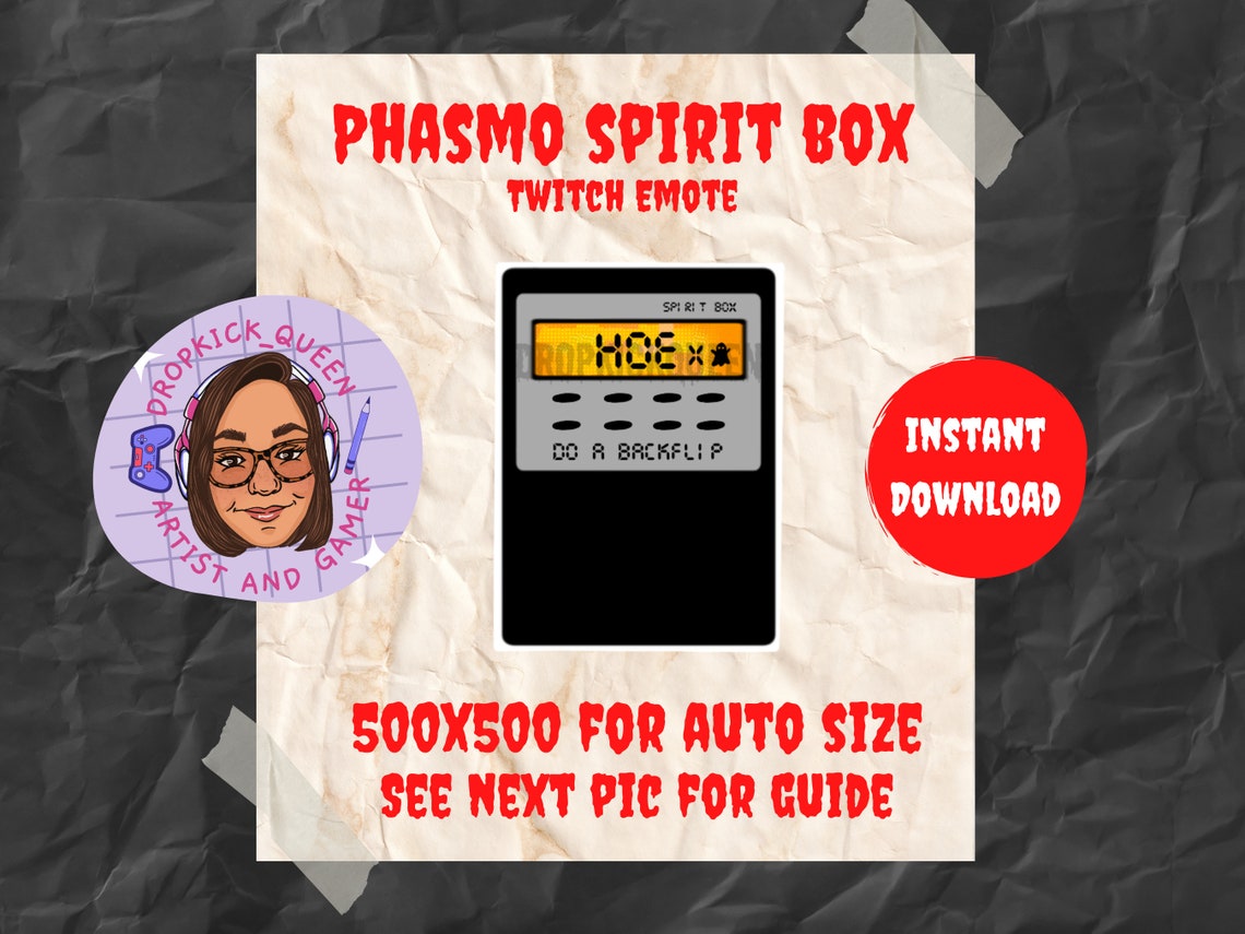 Phasmophobia Emote Set Phas Phasmo Phasmo Emotes - Etsy