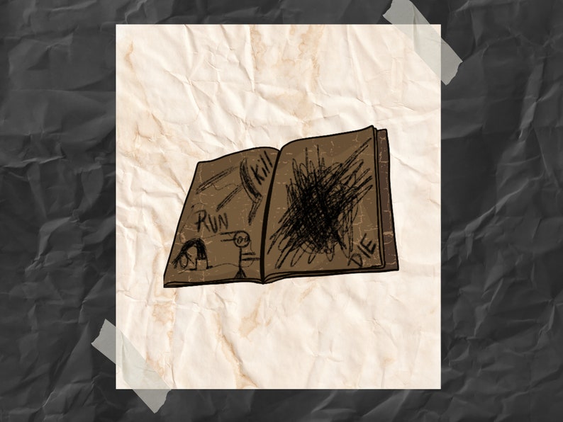 Phasmo Ghostwriting Book Emote | Twitch Streamer Emotes (digital ...