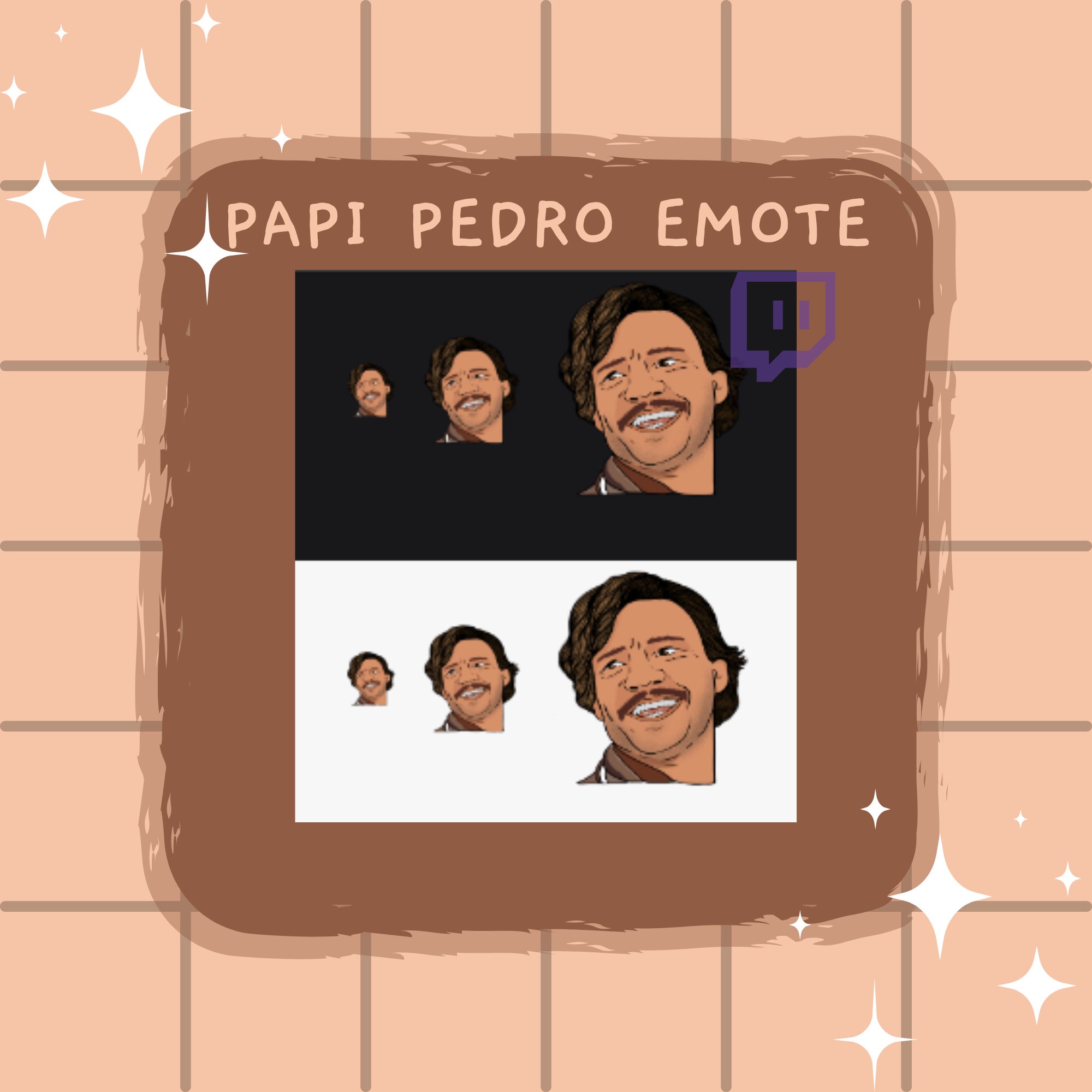 Pedro Pascal | Twitch| Twitch Emote | Meme | Meme Emote - Etsy