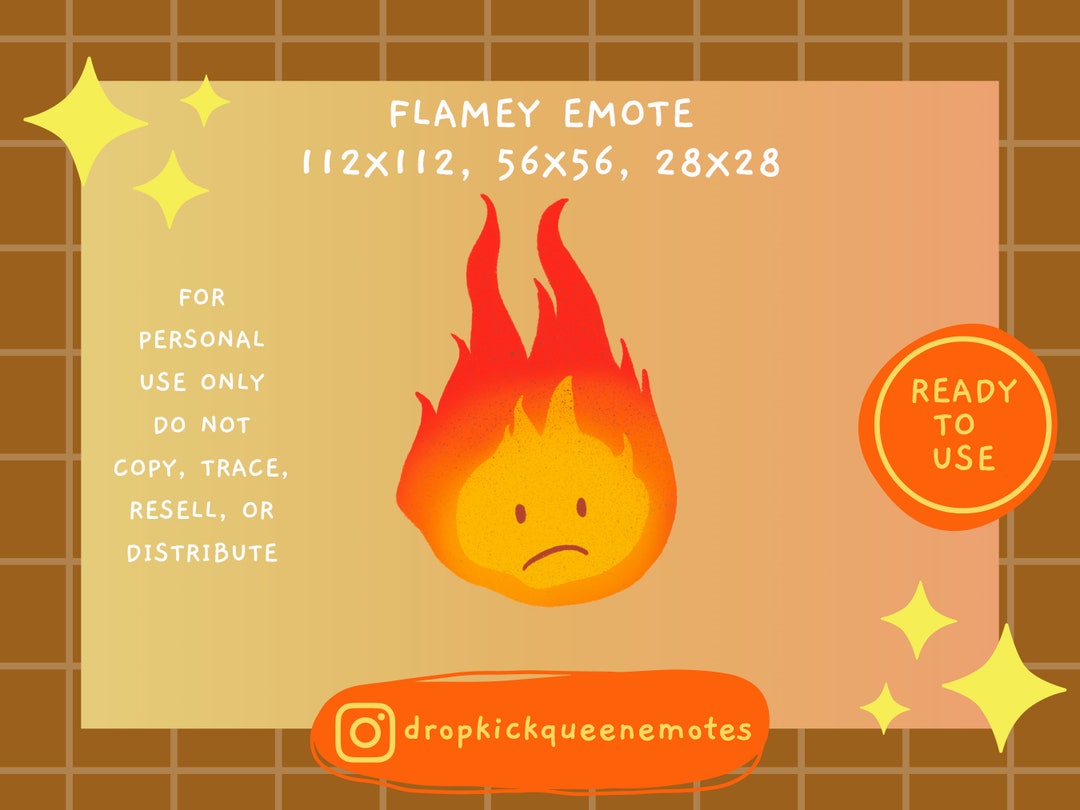 Cozy Grove Flamey Emote | Twitch Emote (digital Download) - Etsy