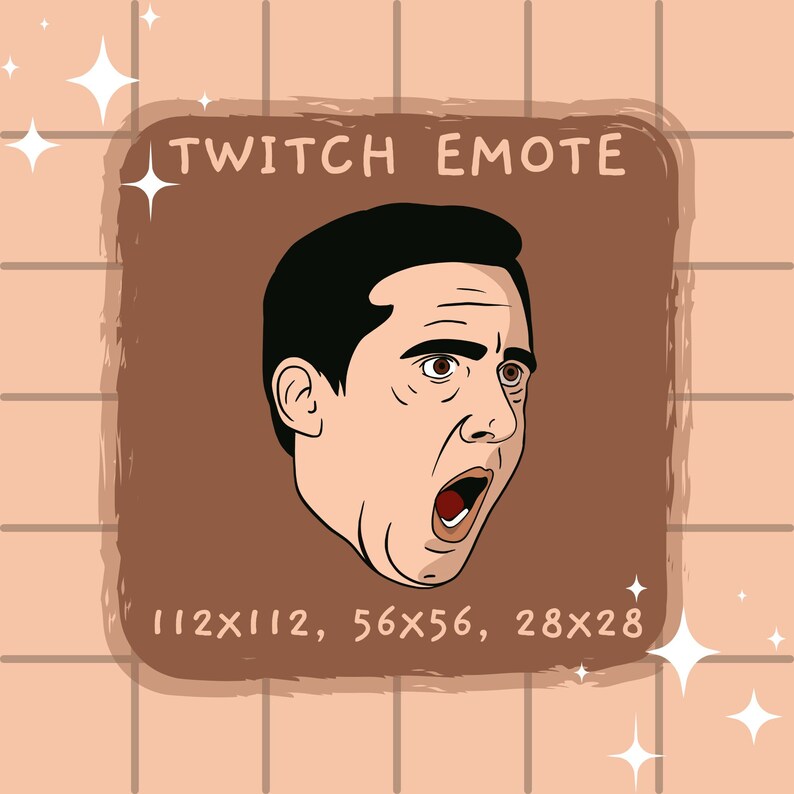 Michael Scott Twitch Emote | the Office Fan Art (digital Download) - Etsy