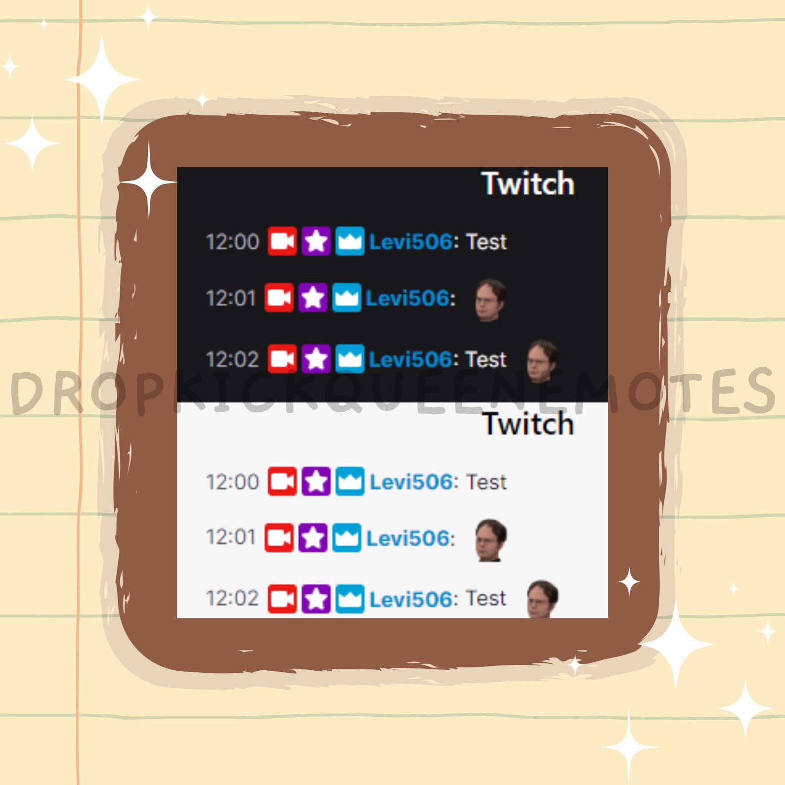 Animated Emote | Annoyed Dwight Schrute Emote | Twitch| Twitch Emote ...