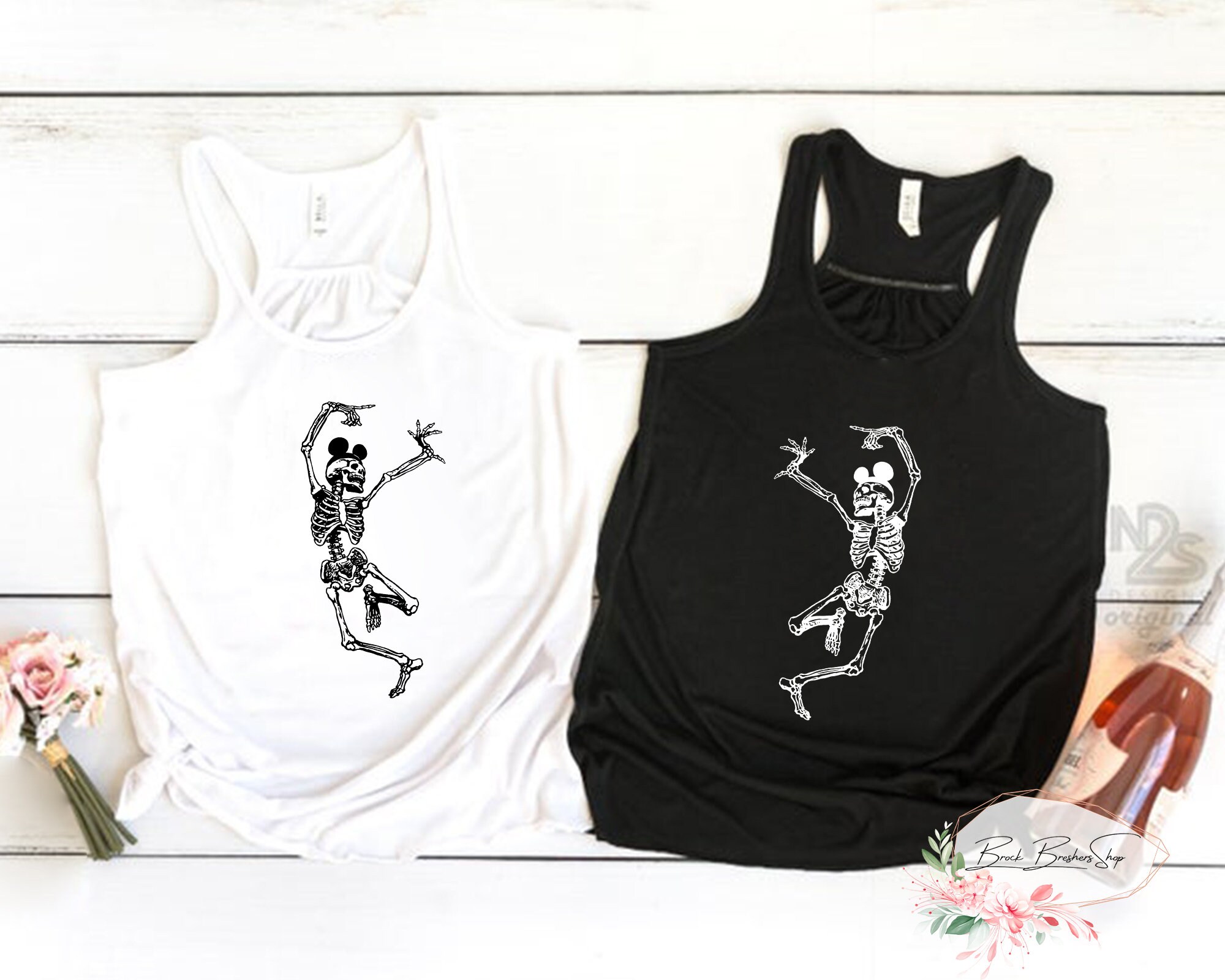 Disney Skeleton Tank Dancing Skeleton Tank Skeleton Tank - Etsy