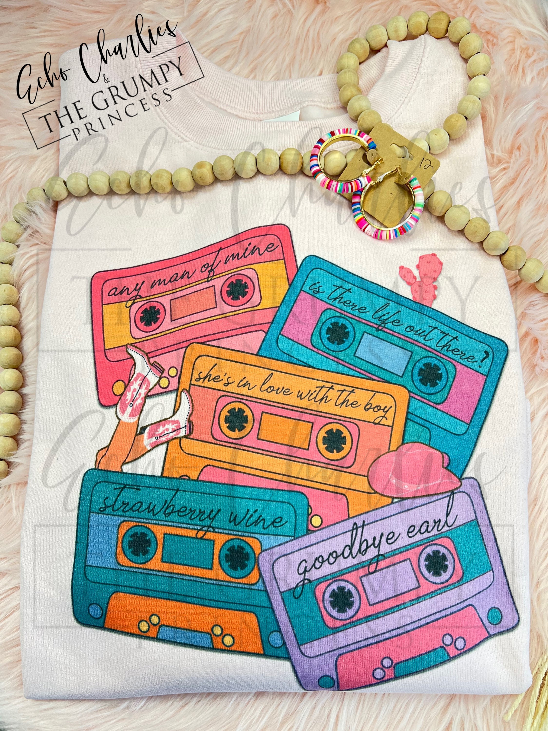 Country Music Sweatshirt, Cassette Tapes Sweatshirt, Country Shirt, Bar ...