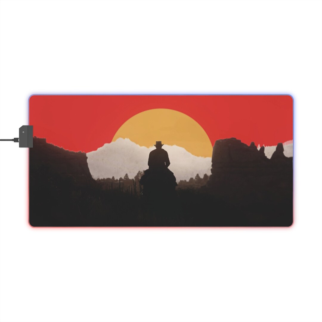 Red Dead Redemption 2 Led Gaming Mouse Pad - Etsy