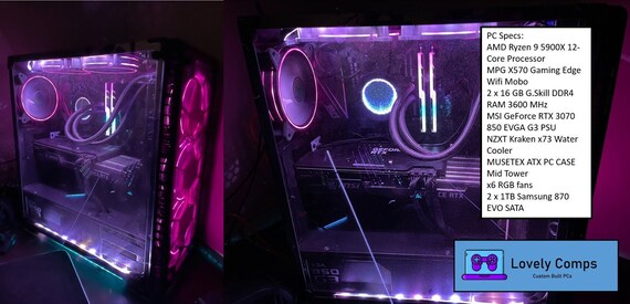 High End Custom RGB Gaming PC | Etsy