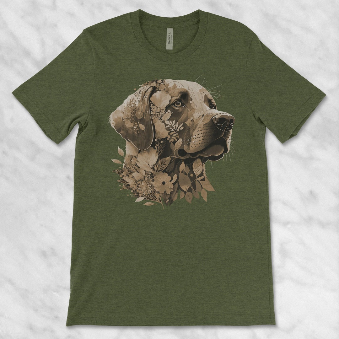 Black Lab & Flowers in Bloom T-shirt Black Lab Shirt Labrador Retriever ...