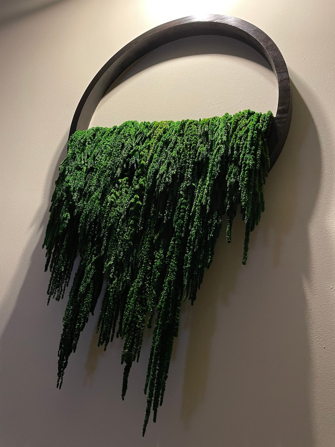 Wooden Wheel With Stabilized Amaranth, Wall Decoration, Prepared ...