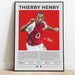 Thierry Henry Poster, Football Player Poster, Football Wall Art ...