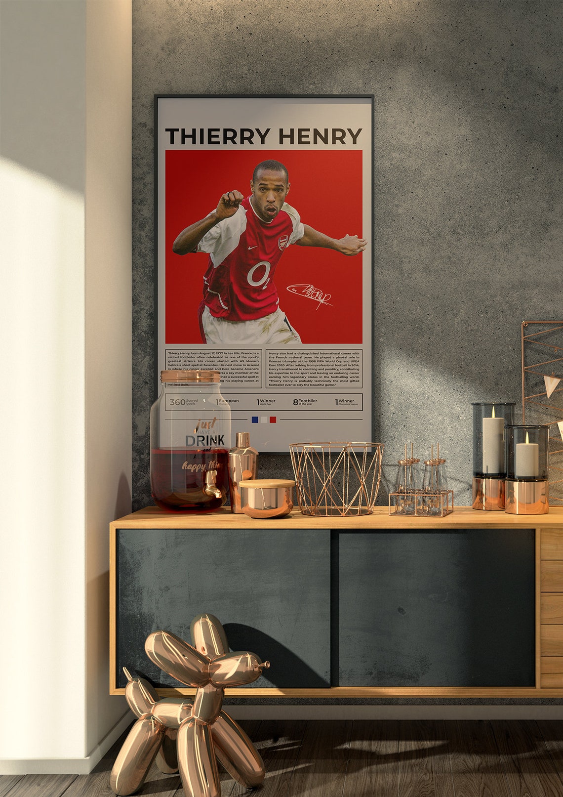 Thierry Henry Poster, Football Player Poster, Football Wall Art ...