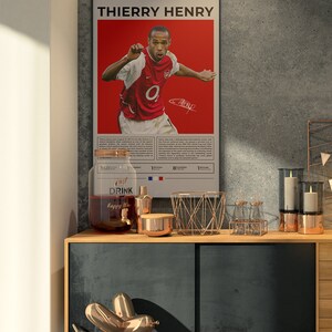 Thierry Henry Poster, Football Player Poster, Football Wall Art ...