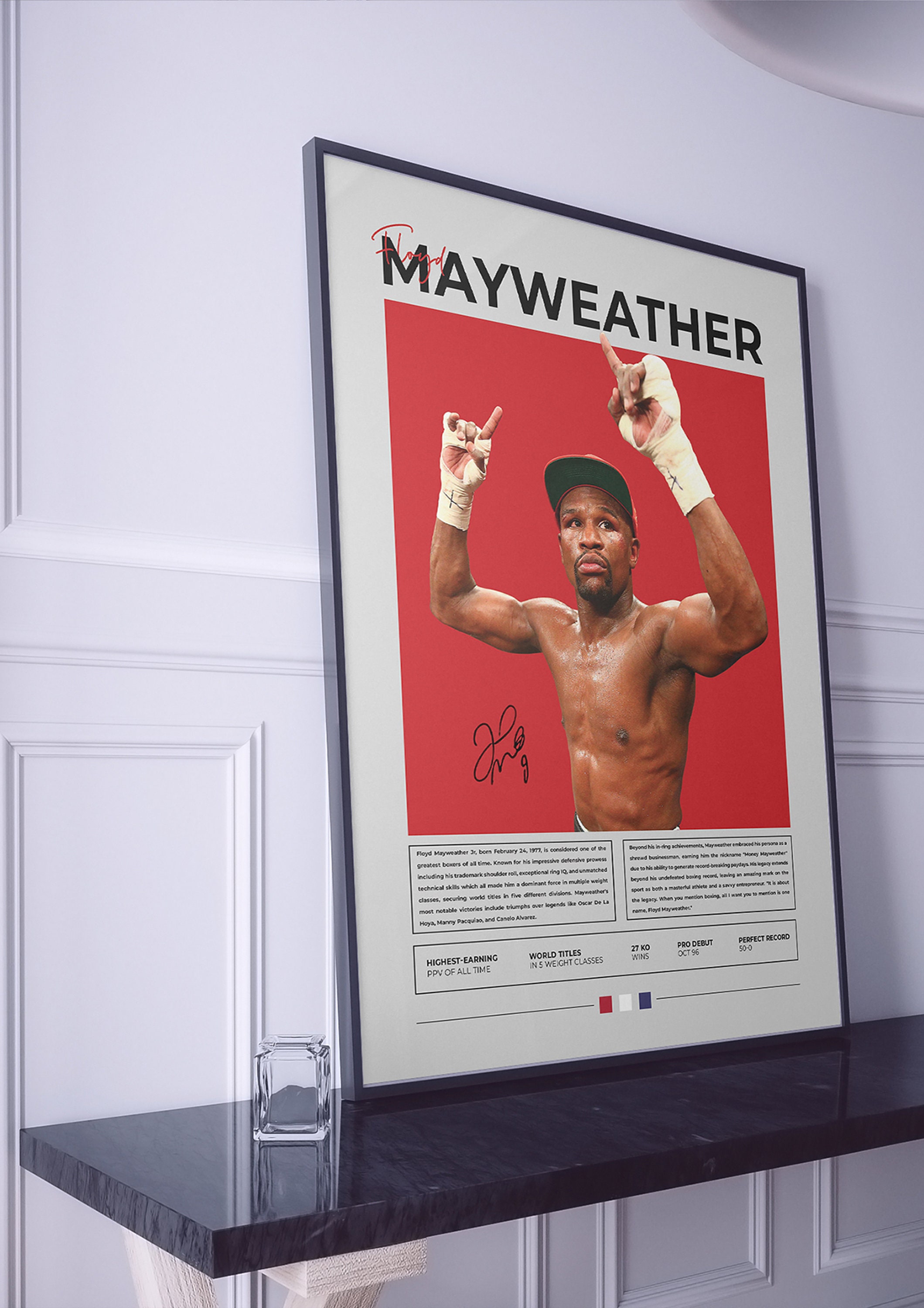 Floyd Mayweather Poster, Boxing Poster, Boxing Art Work, Boxing Gift ...