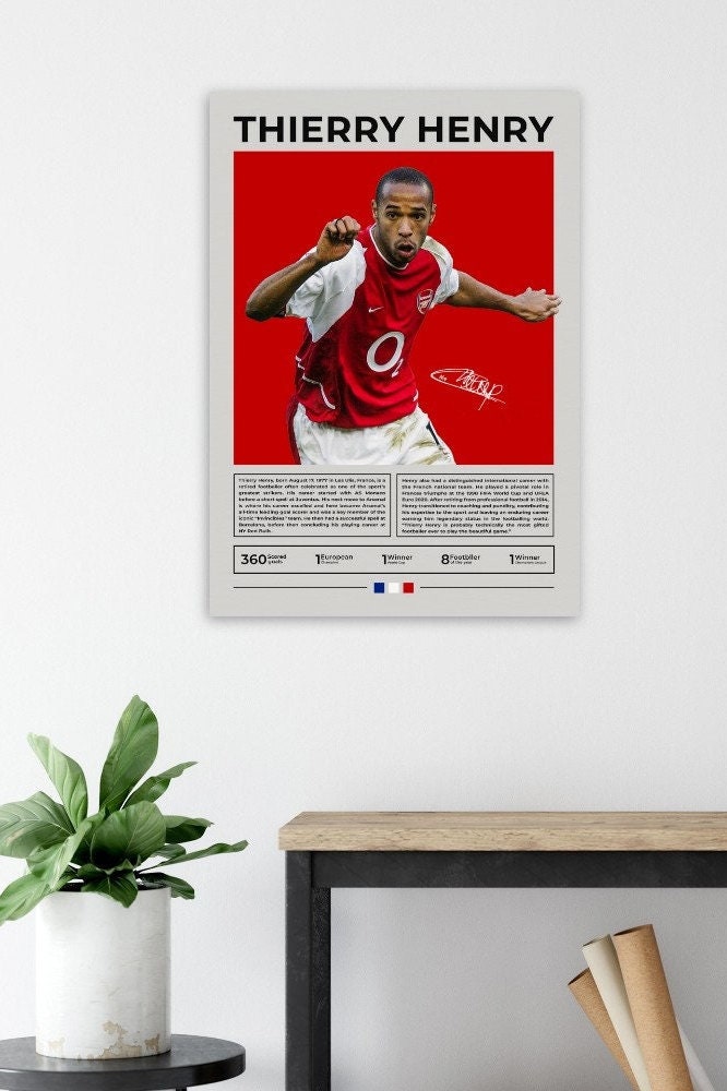 Thierry Henry Poster, Football Player Poster, Football Wall Art ...