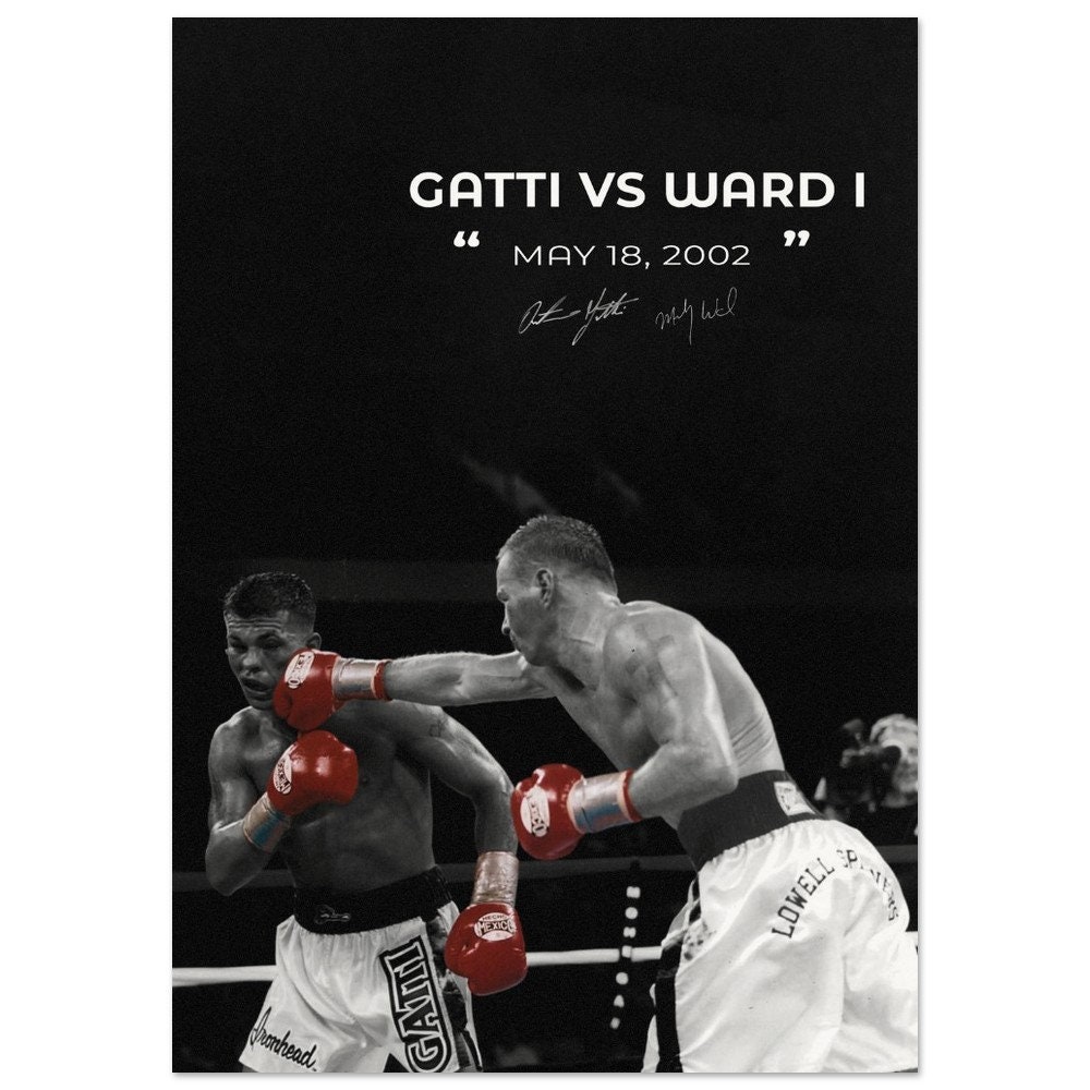 Arturo Gatti Vs Micky Ward I Poster, Boxing Poster, Boxing Art Work ...