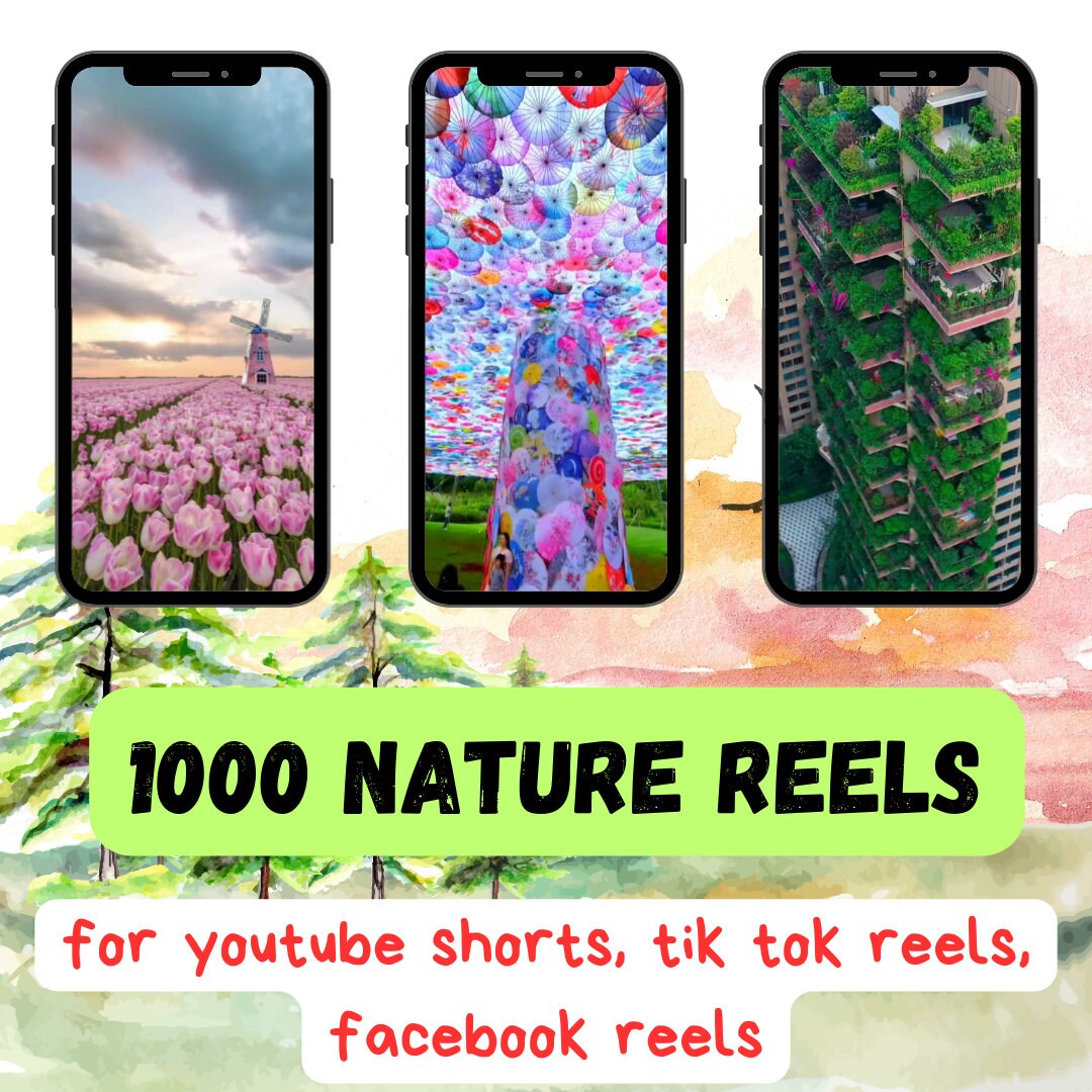 1000 Nature Reels Bundle | Instagram Reels |facebook Reels| Youtube ...