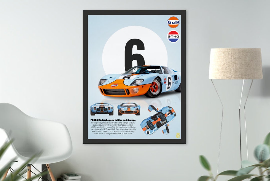Ford GT40 #6 Poster - Etsy