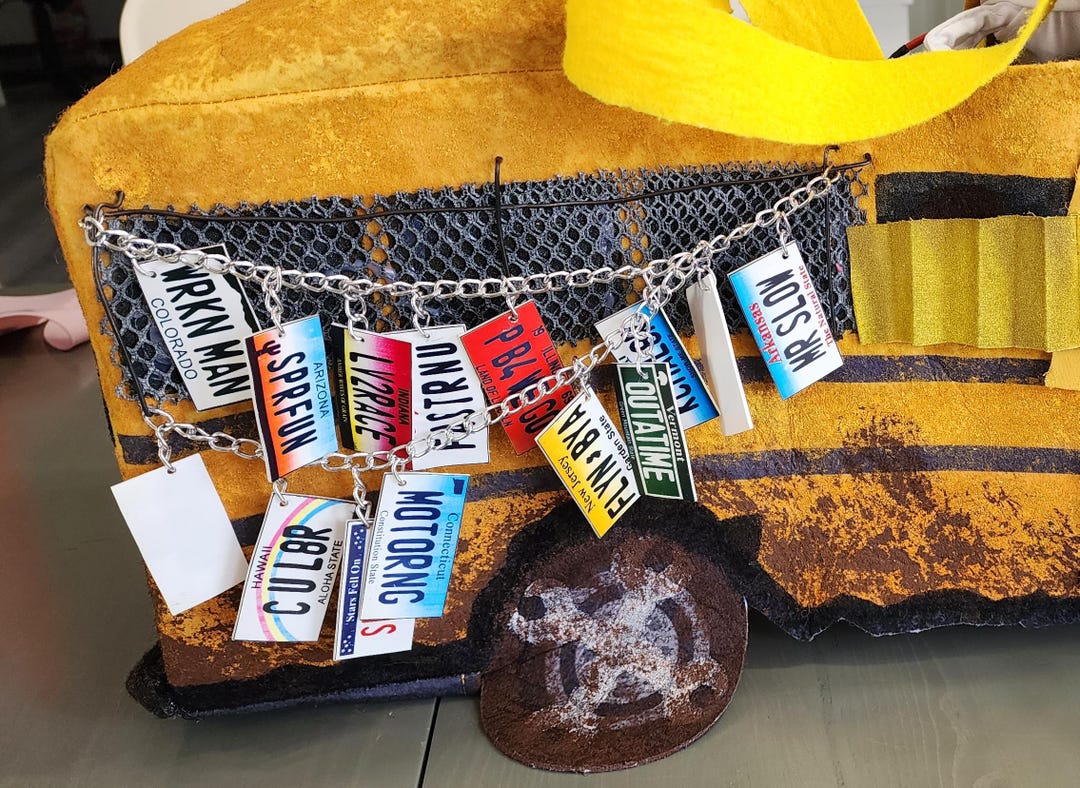 License Plates Printable for Miss Fritter Halloween Costume - Etsy