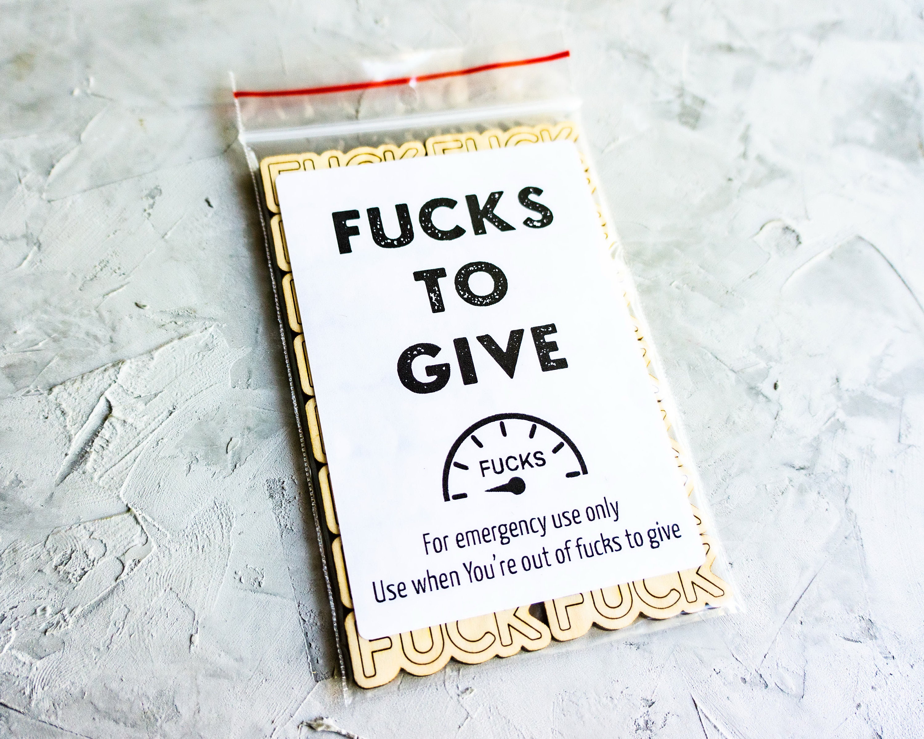 Bag of FCKS Set of 4-16pcs, Fucks to Give, Funny Gift Exchange, Wooden ...