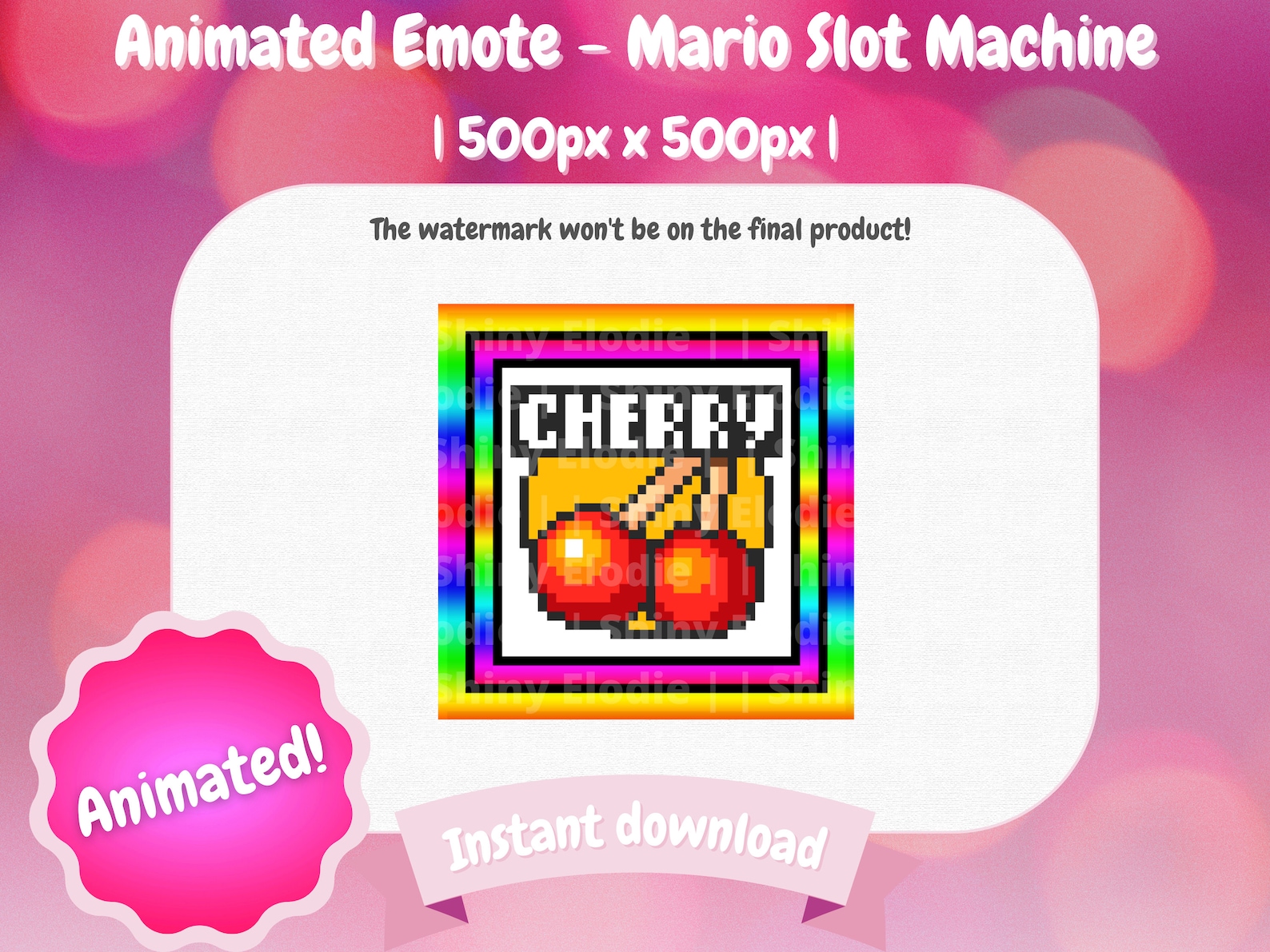 Twitch Animated Emote - Mario Slot Machine | Cute | Mario | Discord ...