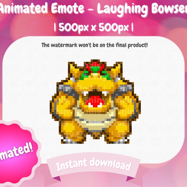 Bowser Pixel Art - Etsy