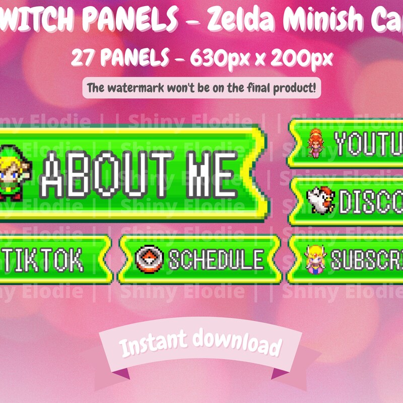 Zelda Twitch Overlay - Etsy