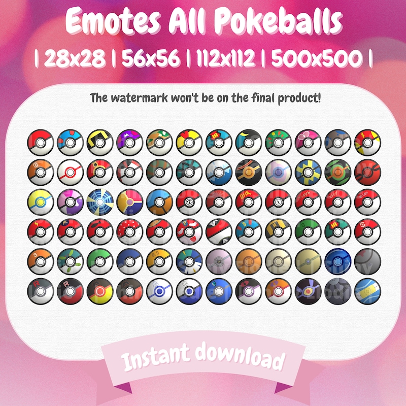 Twitch Emotes Pokeball - Etsy