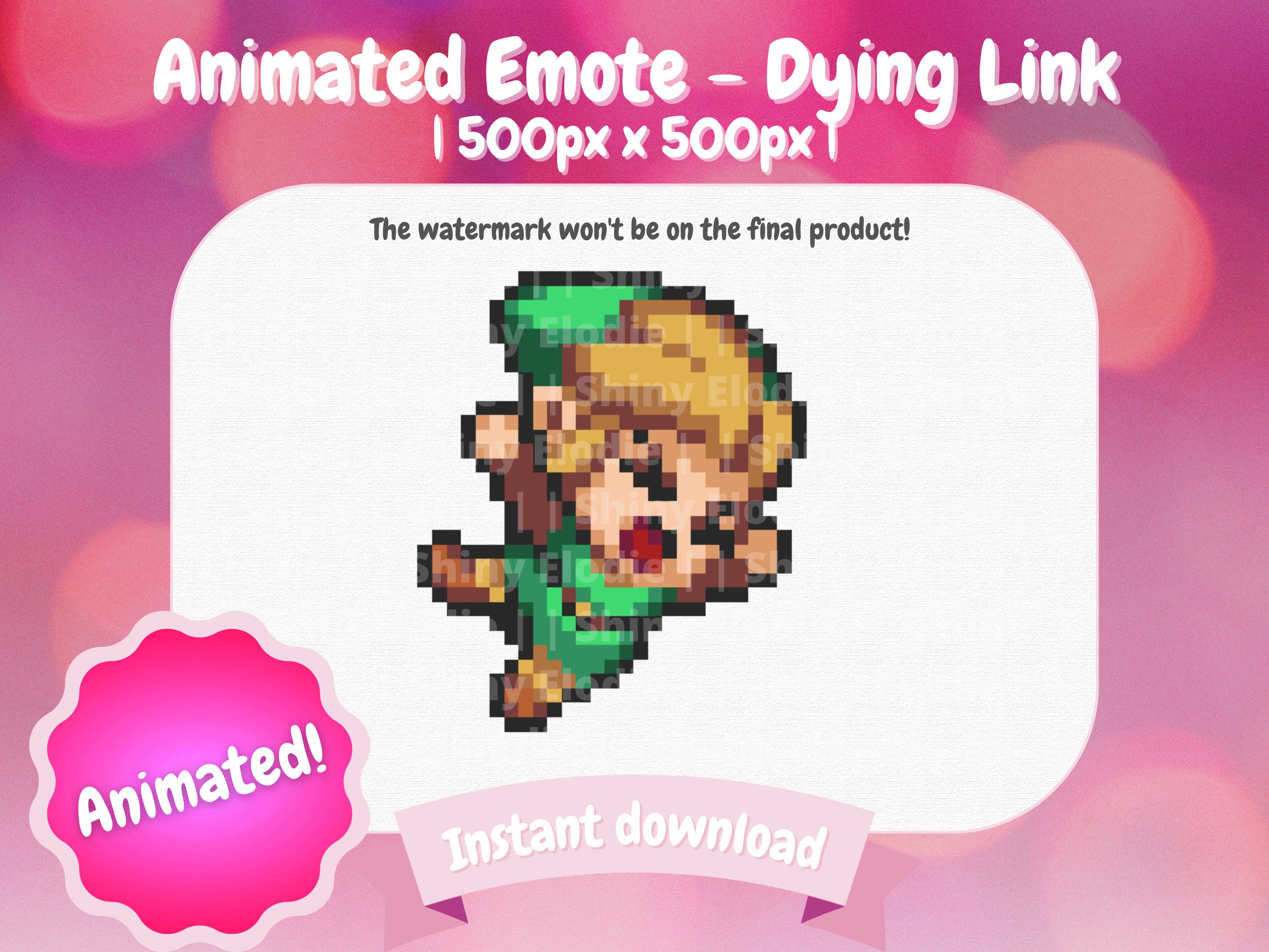Twitch Animated Emote - Dying Link - Zelda - Etsy