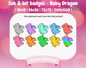 Dragon Bit Badges - Etsy