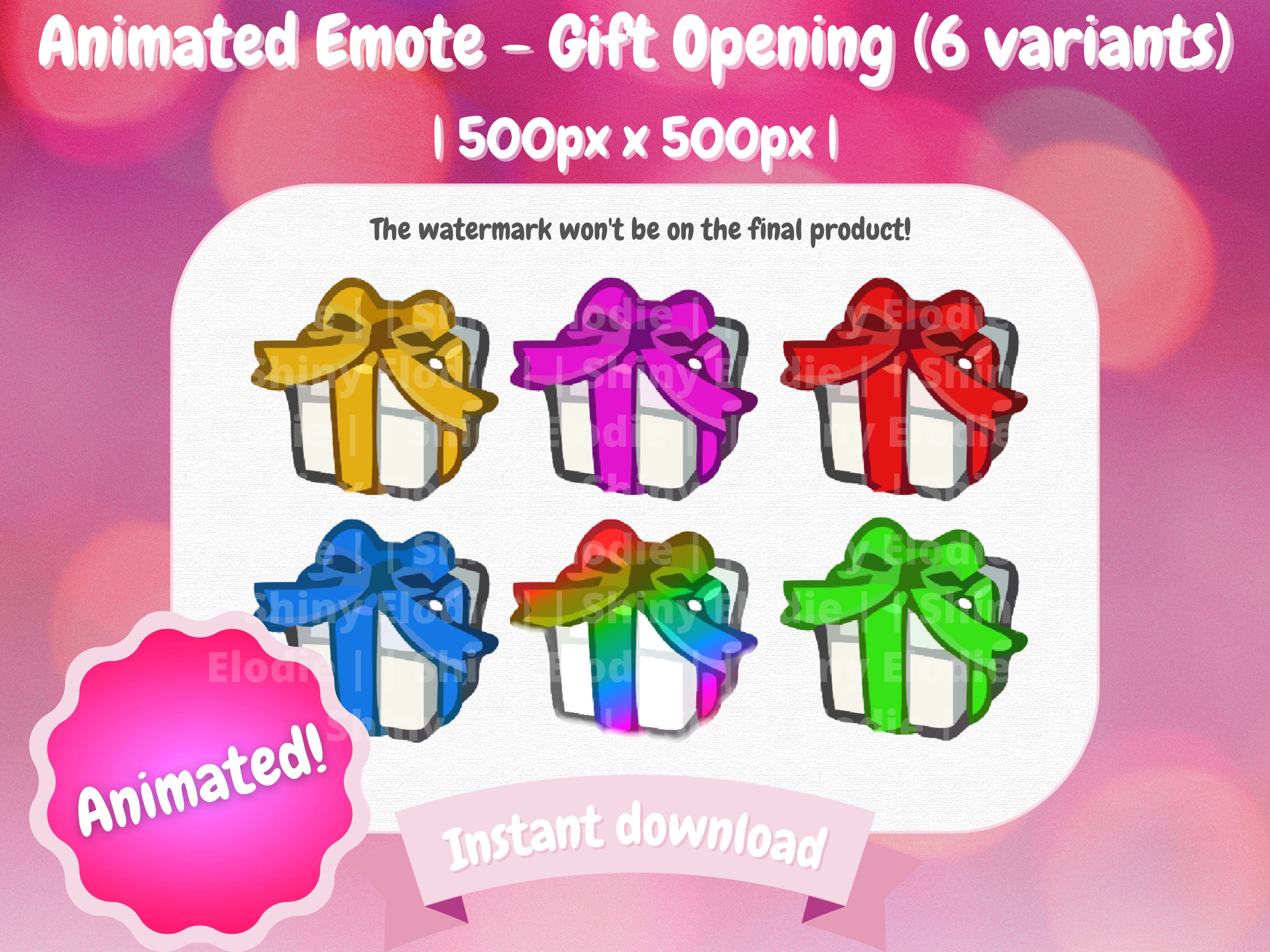 Twitch Animated Emote - Gift Opening | Animal Crossing | Present | New ...