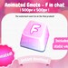 Twitch Animated + Static Emote - F in Chat | Cute | Pink | Gaming ...