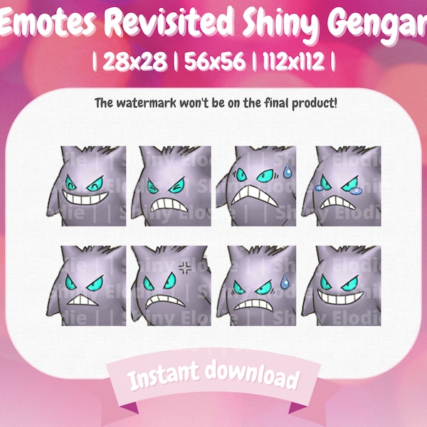 Gengar Emotes Pack - Etsy