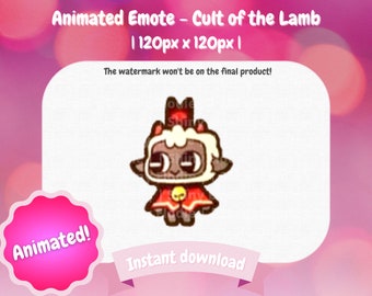 Twitch Emotes Cult of the Lamb 5 discord/youtube/streaming - Etsy