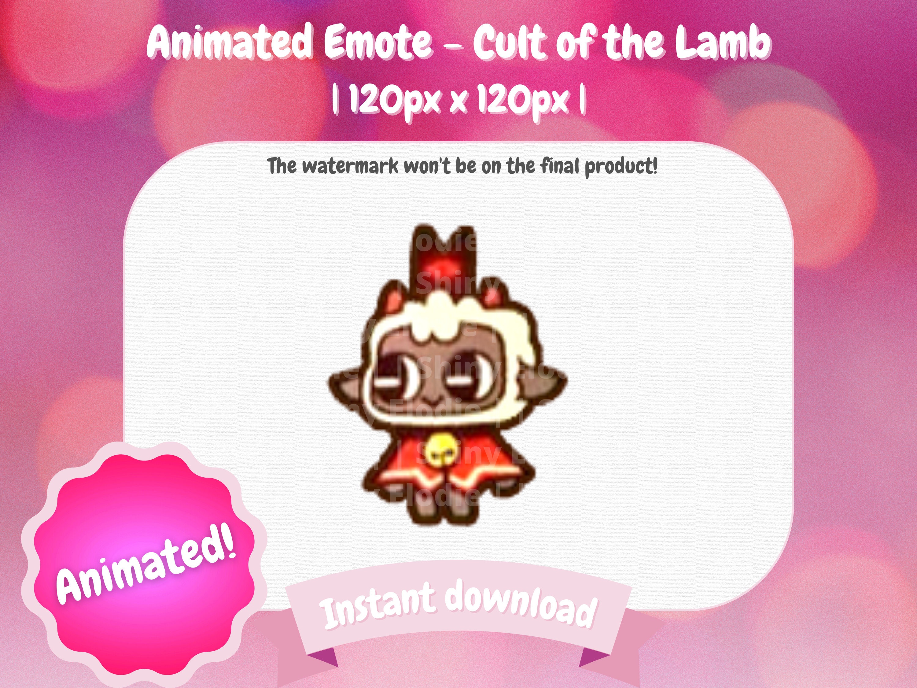 Twitch Animated Emote - Cult of the Lamb - Etsy