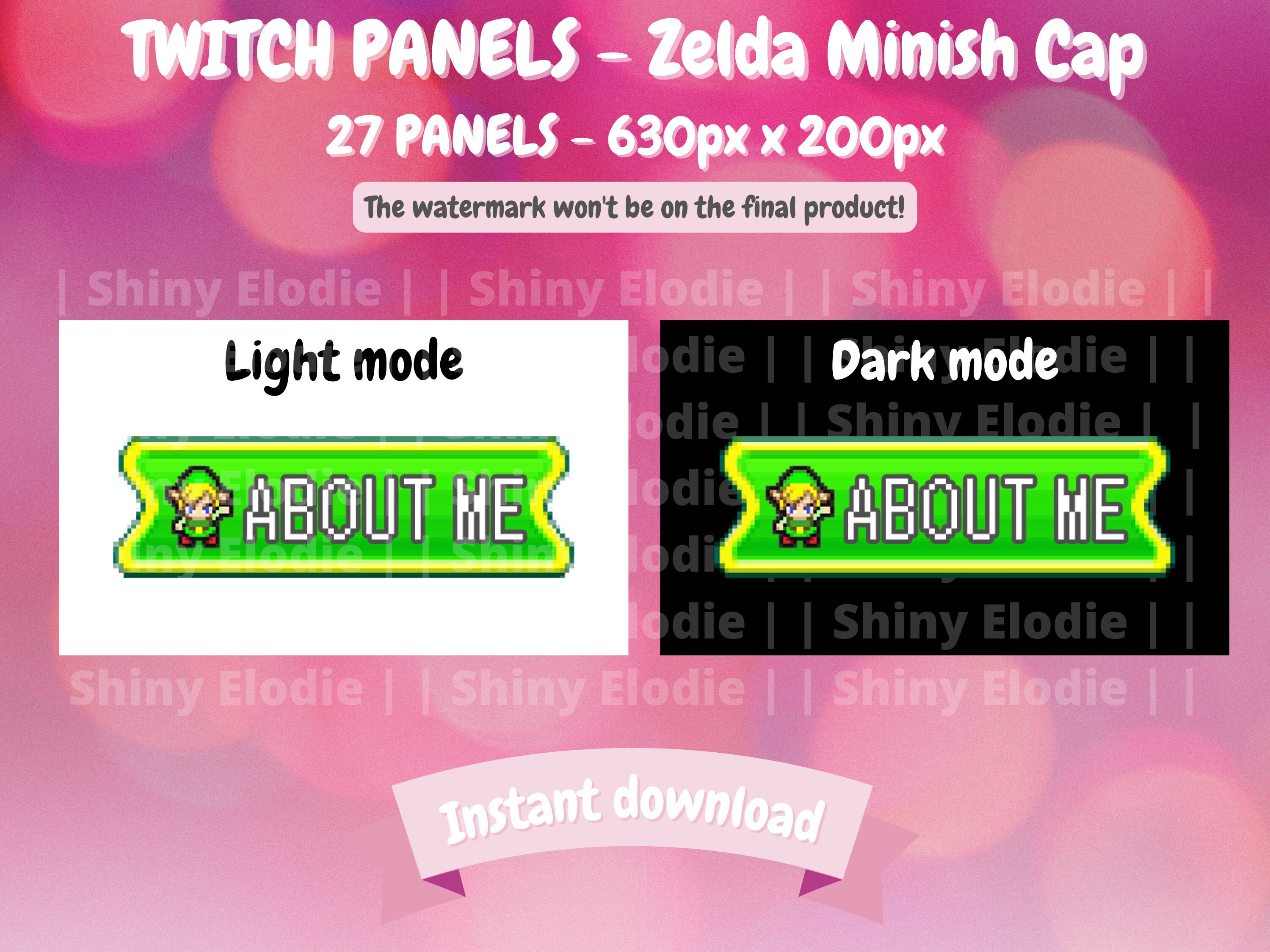 Twitch Panels - Zelda Minish Cap Style | Twitch Panels Set | Twitch ...