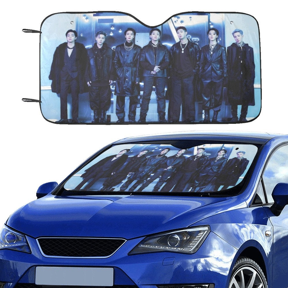 BTS Car Sun Shade with BTS Members - K-pop Fans Merchandise, Car ...
