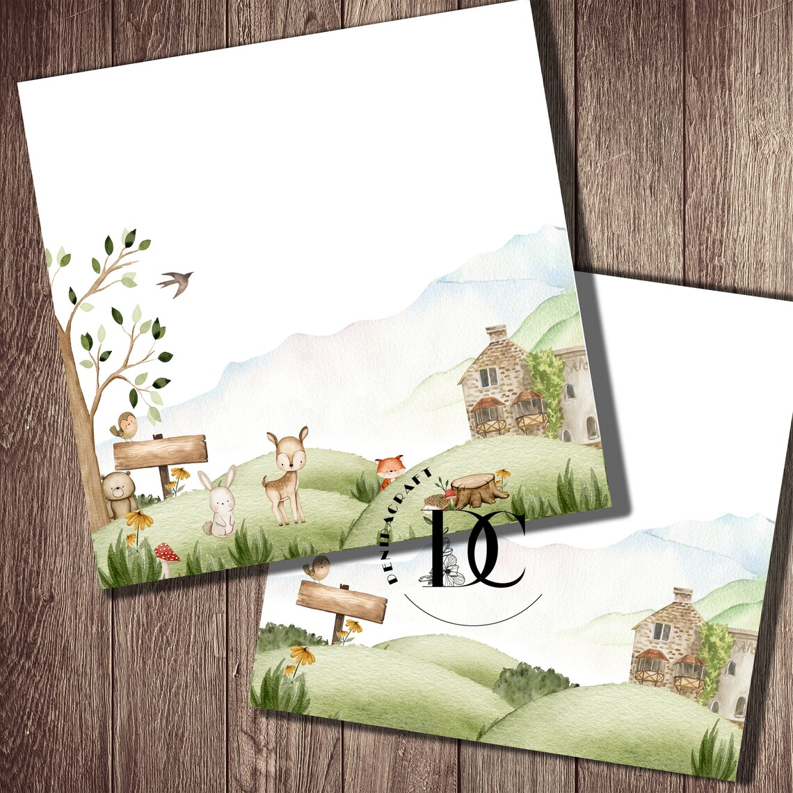 Digital Paper Nursery Background Baby Album Printable Page - Etsy