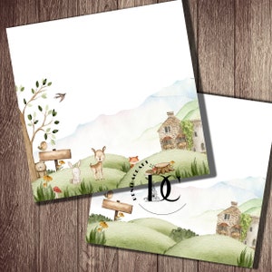 Digital Paper, Nursery Background, Baby Album Printable Page, Printable ...