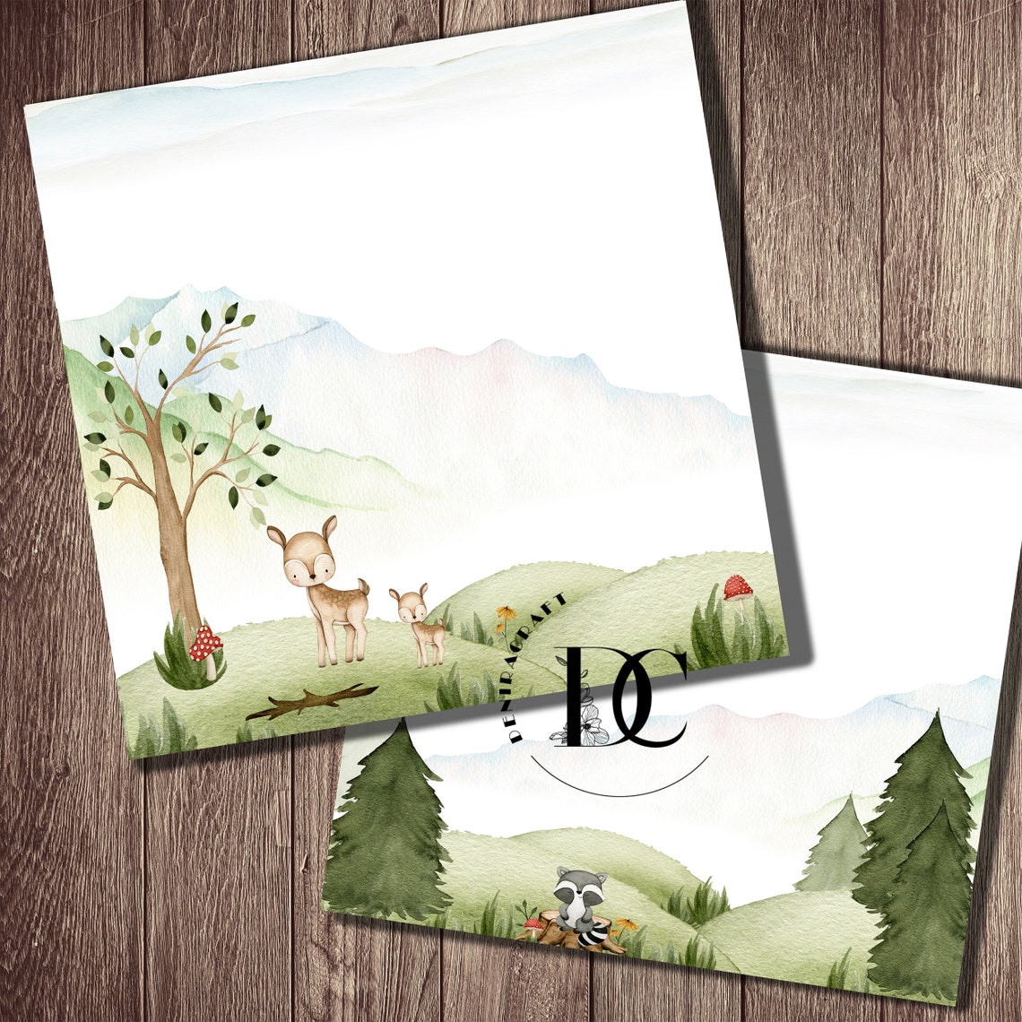 Digital Paper Nursery Background Baby Album Printable Page - Etsy