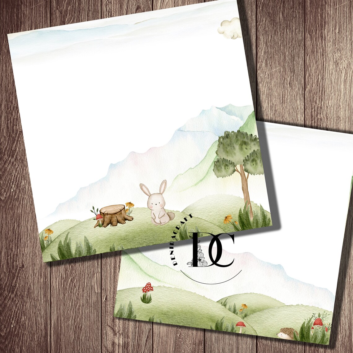 Digital Paper Nursery Background Baby Album Printable Page - Etsy