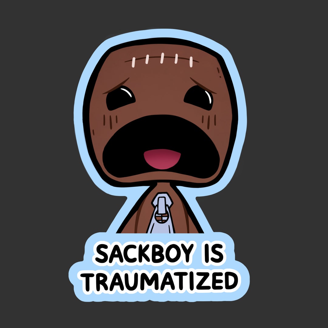 Sackboy Meme Sticker LBP Sackboy Funny Playstation Retro Sticker LBP2 ...