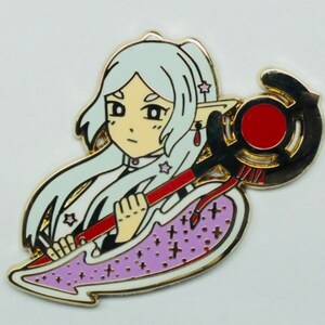 Elf Mage Frieren Beyond Journey's End Hard Enamel Pins Anime Mage Pins ...